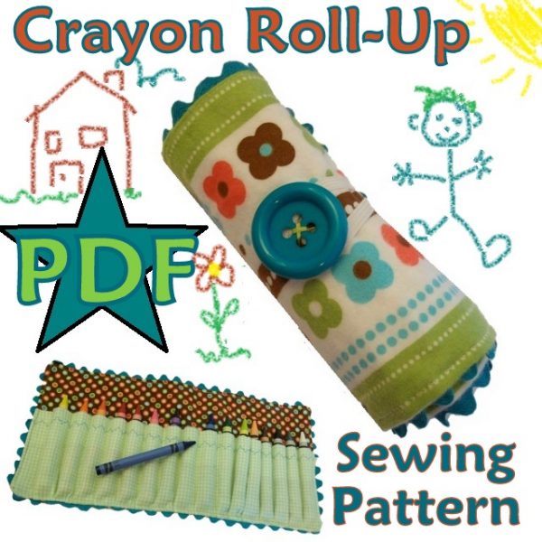 Crayon Roll Up Sewing Pattern – Jasmine Art Works