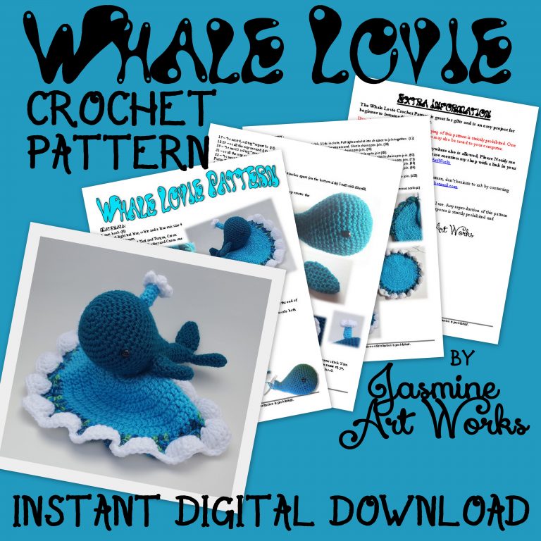 Whale Lovie Crochet Pattern – Jasmine Art Works