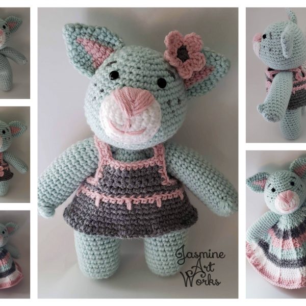 Purrfect Pearl Kitten Crochet Pattern – Jasmine Art Works