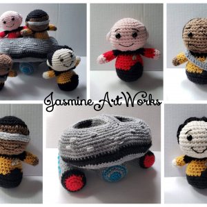 Star Trek Starship and Crew Crochet Pattern – Jasmine Art Works